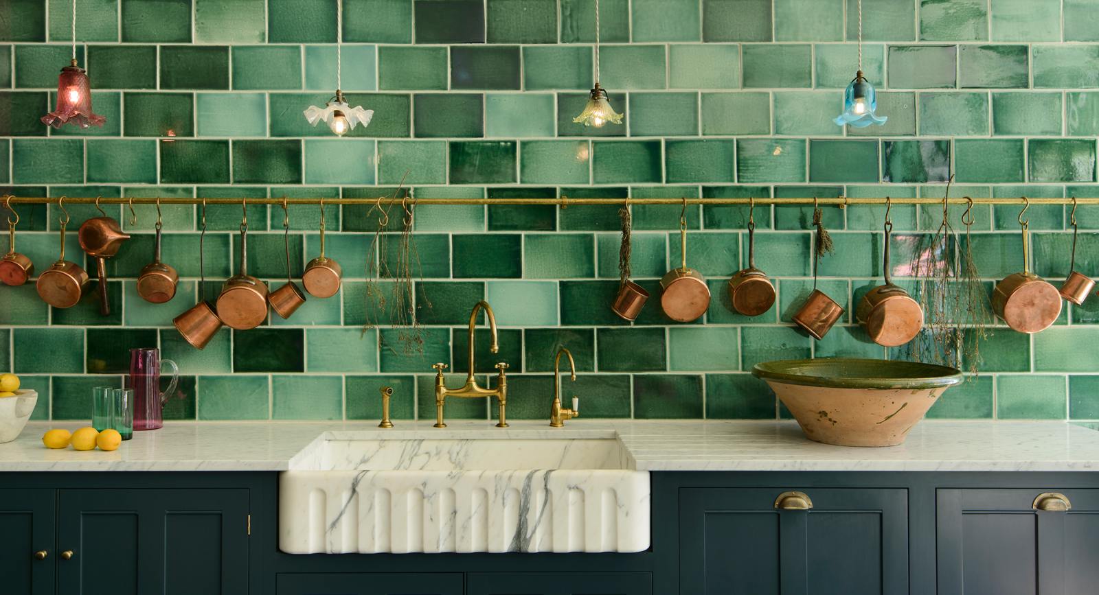 Emerald Green London Tiles Devol Kitchens